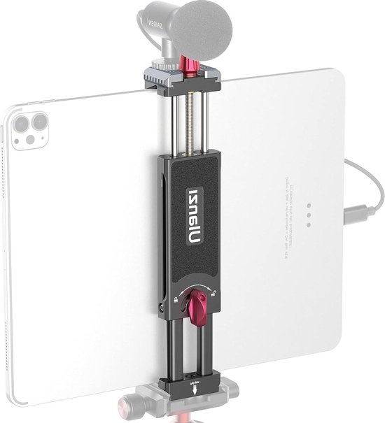 iPad houder statief met Cold Shoe en Acra Swiss QR Mount voor tablets 7 ...