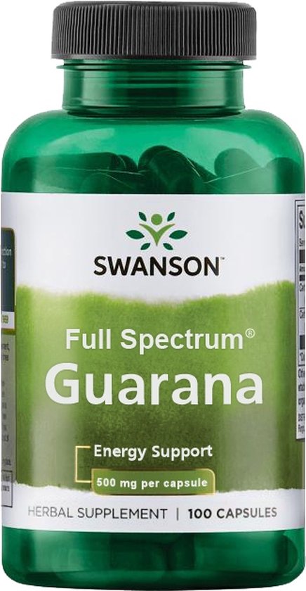 Swanson Health Superfoods Guarana 500mg - 100 Capsules | bol