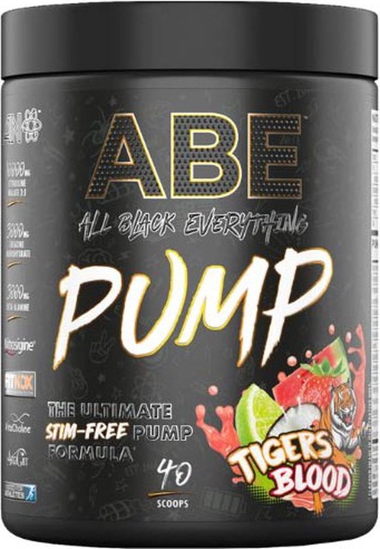ABE PUMP - ZERO STIM PRE-WORKOUT - 500g - Applied Nutrition | bol