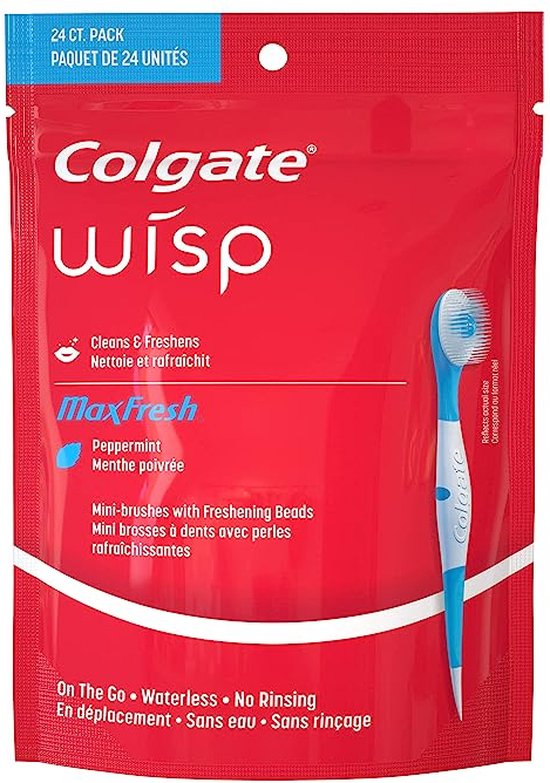 Colgate Max Fresh Wisp - Disposable Mini Travel Tandenborstels ...