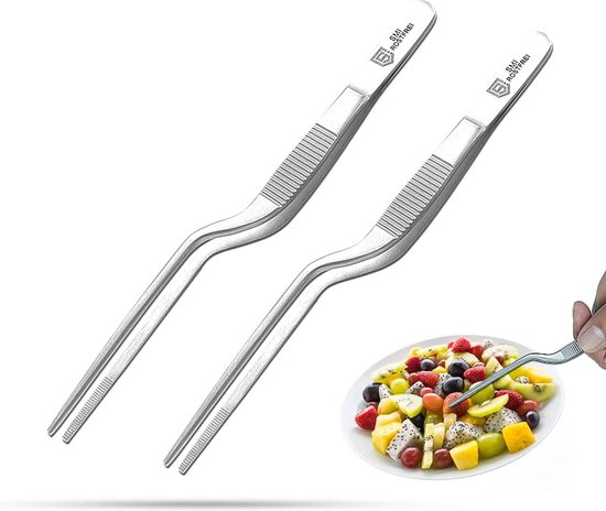 Luxiba - 2 stuks set pincet keukenpincet set 16 cm kookpincet ...