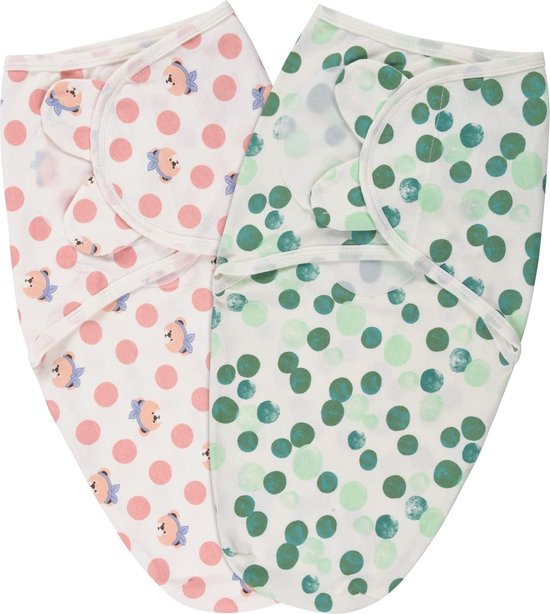 Inbakerdoek 0-3 maanden, verpakking van 2 baby-inbakerzakken gemaakt ...