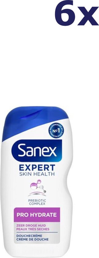 6x Sanex Douchegel – Expert Skin Health Pro Hydrate 400 ml | bol