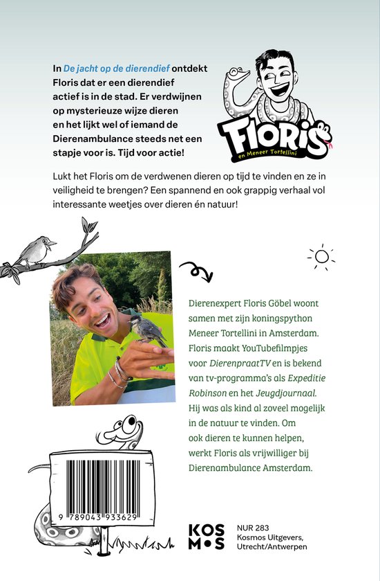 Floris en meneer Tortellini 1 - De jacht op de dierendief, Floris Göbel |... | bol