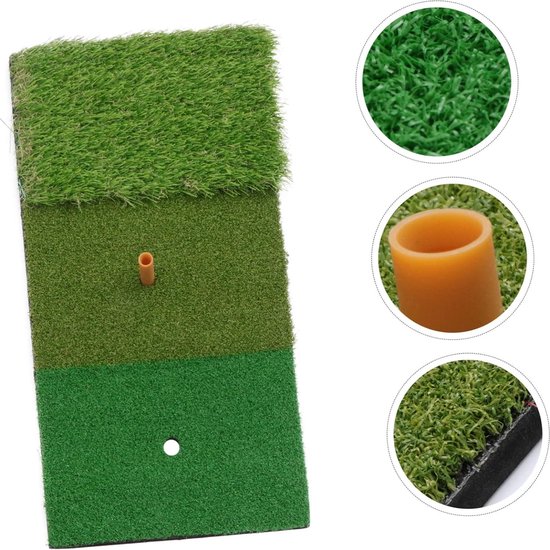 Golf-oefenmat voor indoor en outdoor golftraining - Groen - Lang en ...