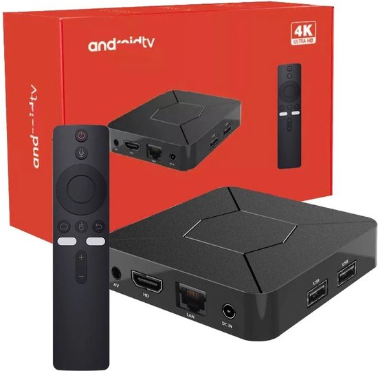 Fs2 - Android TV Box - 4K - Chromecast Streaming -Box met WiFi ...