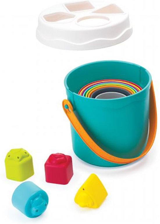 B-Kids Shape Sorting Stack N' Nest Buckets | bol