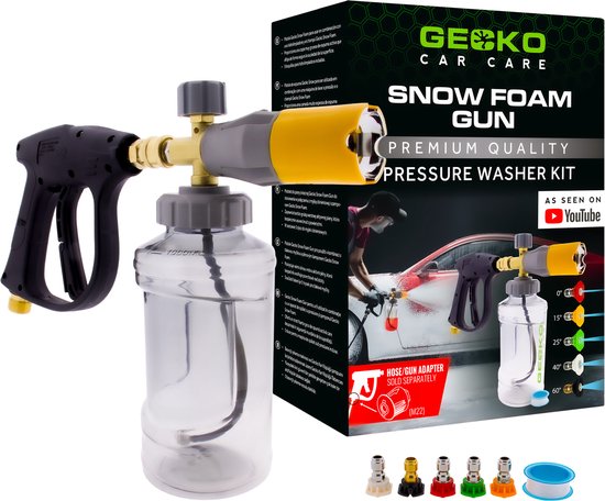 Gecko Snow Foam Gun met Adapters | bol