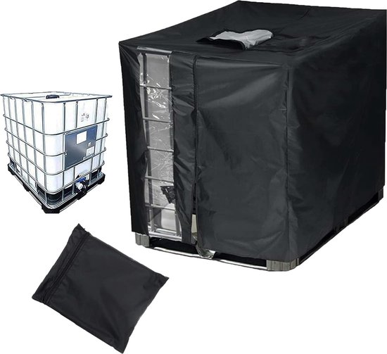 Tankafdekking, IBC zwarte containerhoes, groen dekzeil voor watertank ...