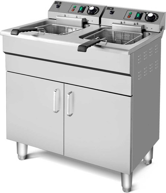 HCB® - Friteuse Professionnelle Restauration - Double friteuse - 2 x 16 ...