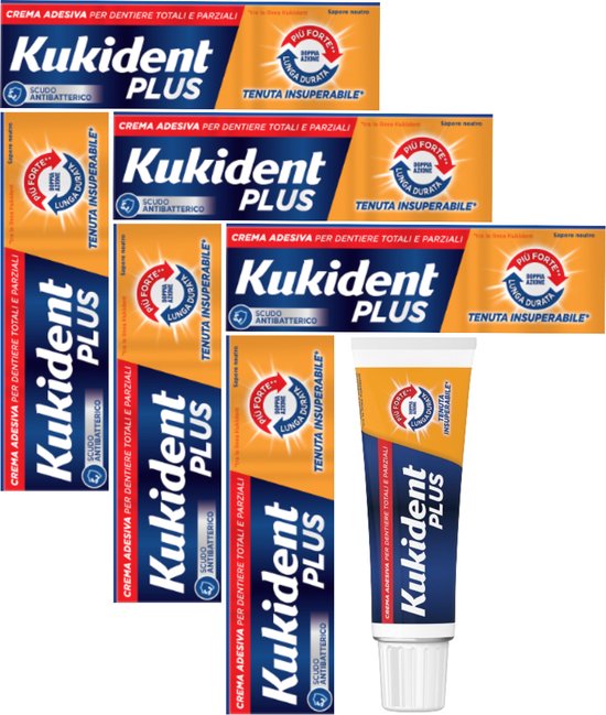 Kukident Plus Kleefpasta Dual Power - 6 x 40g - Meest Gekozen ...