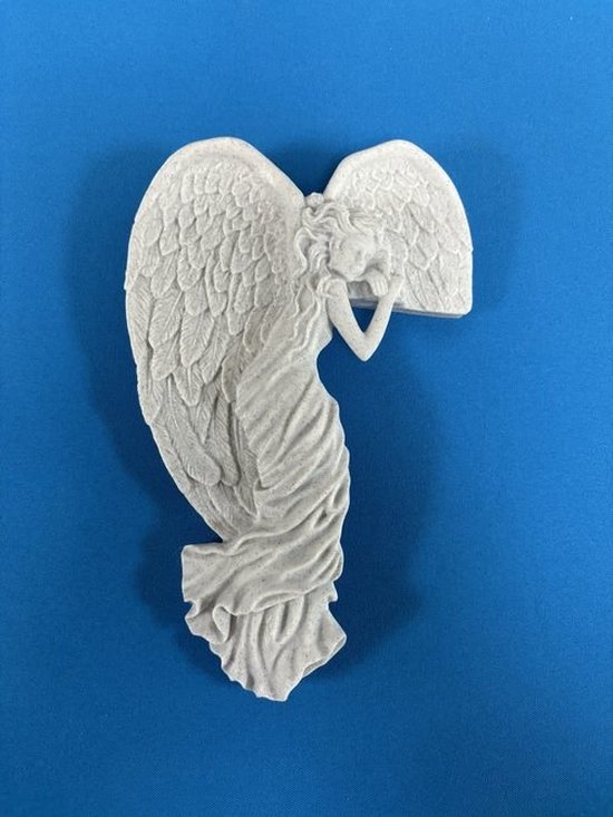 Deurlijst engel - Wit marmer effect | bol