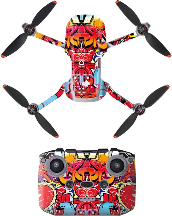 Stickerset - Graffiti - Drone en controller - DJI Mini 2/2 SE | bol