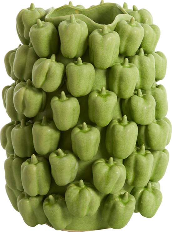 Light & Living - Vaas BELLPEPPER - 35x33x47cm - Groen | bol