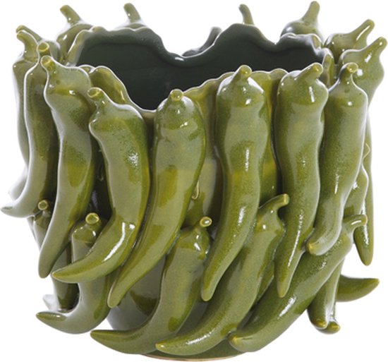 Light & Living - Vaas PEPPER - 25.5x24.5x20.5cm - Groen | bol