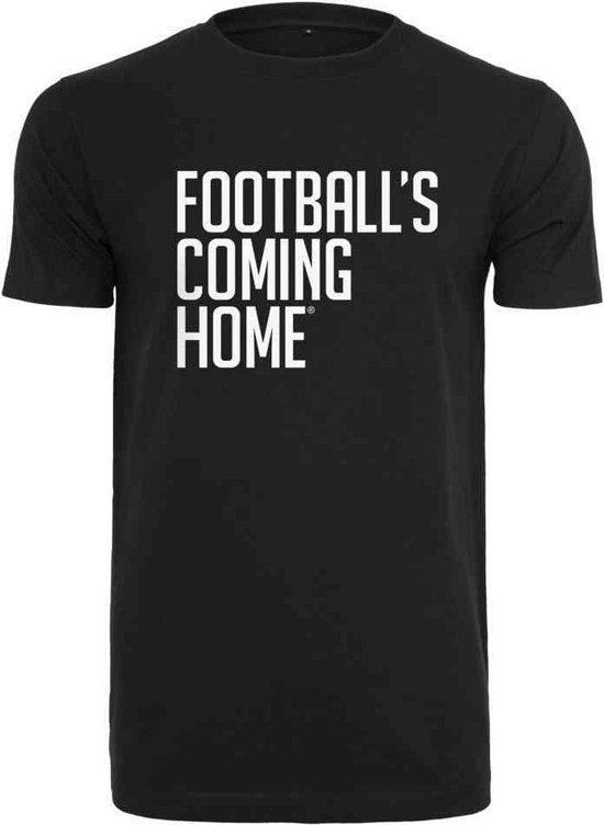 Merchcode - Footballs Coming Home Logo Heren T-shirt - S - Zwart | bol