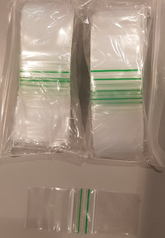 Zip lock zakjes 200 stuks 30 mm x 30 mm | bol