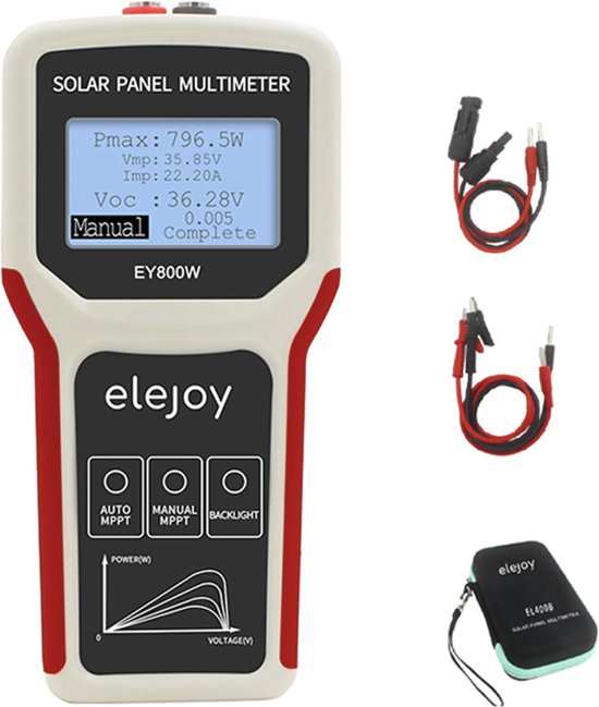 Elejoy EY800W - multimeter - zonnepaneelmultimeter - slimme MPPT open ...