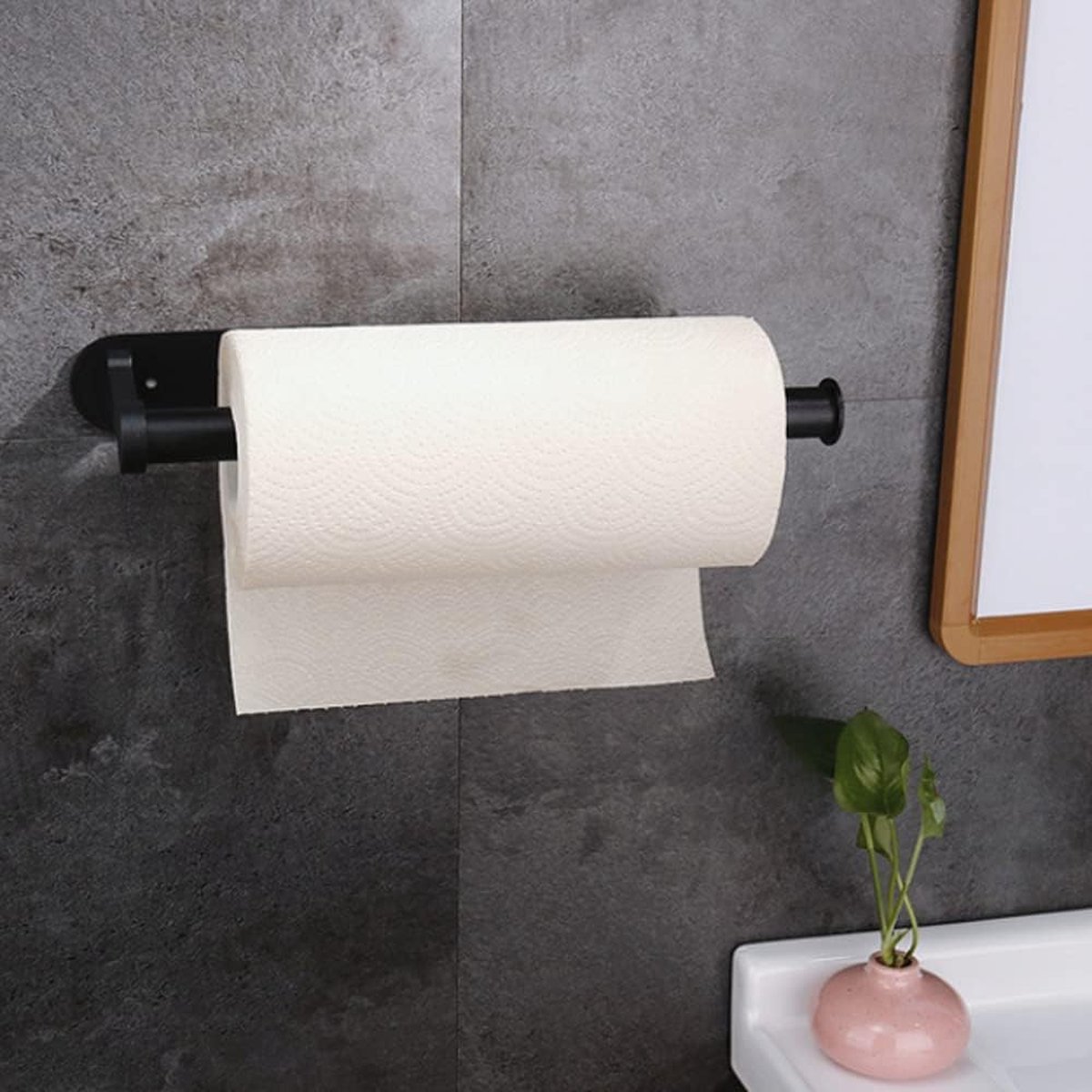 Keuken Rolhouder Geen Boren Vereist Keuken Papierhouder Wandmontage ...