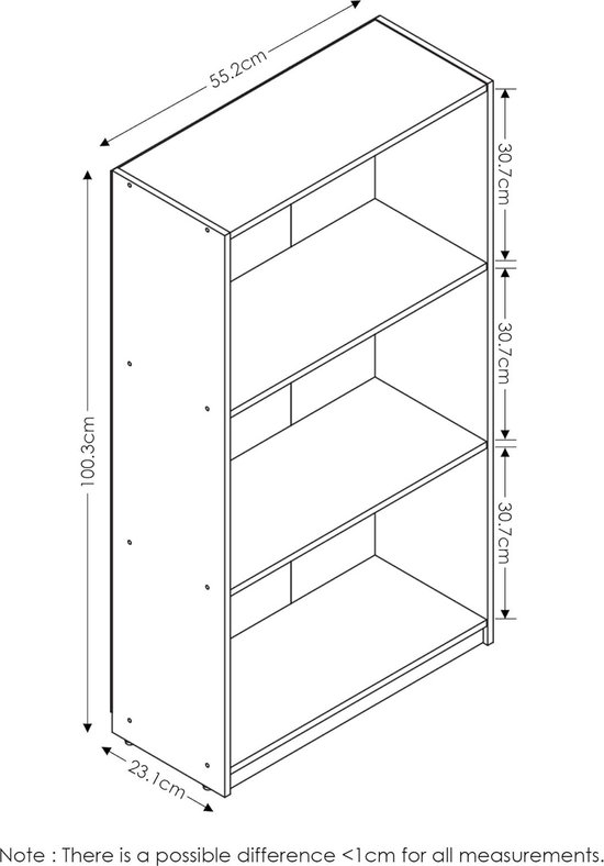 Boekenkast - modern wall decoration, bookcase | bol