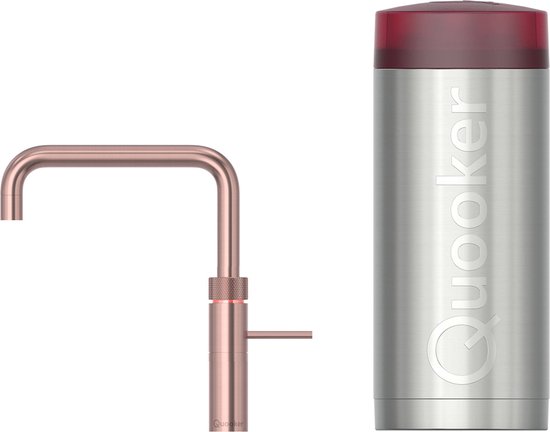 Quooker Fusion Square avec chaudière COMBI+ Robinet 3 en 1 cuivre rose ...