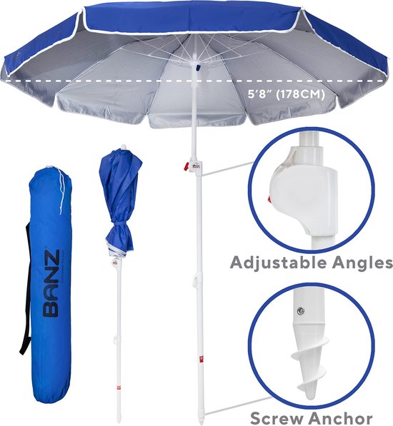 Banz Sun Shade - Plooibare UV Reis Parasol | bol