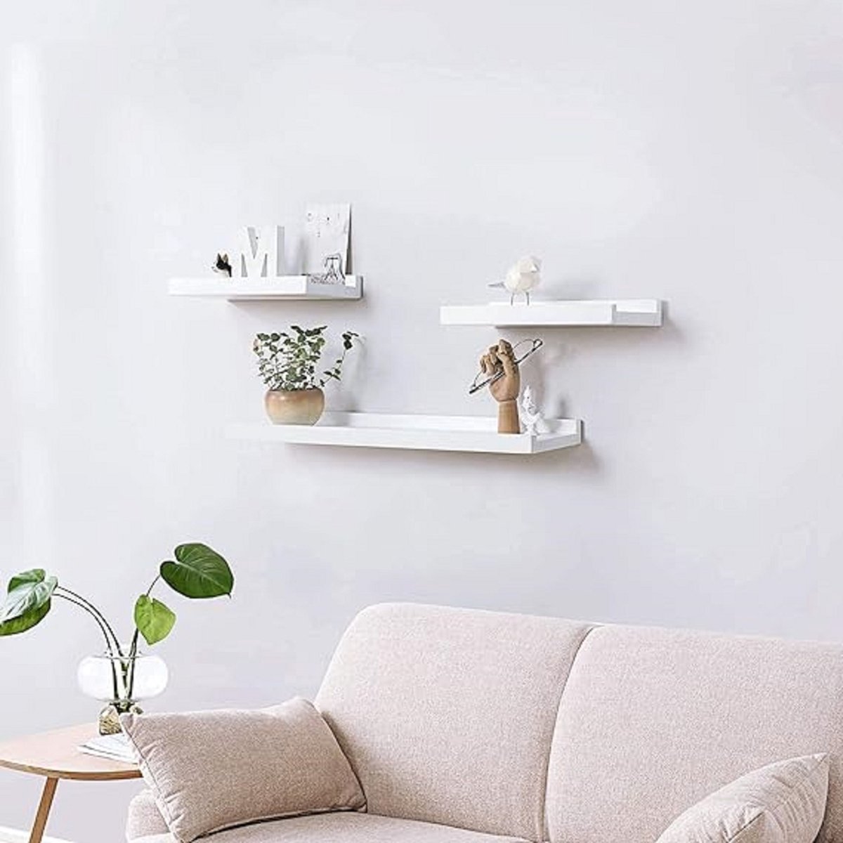 Wall rack, shelves, spice rack, modern wall decoration, bookcase, | bol.com