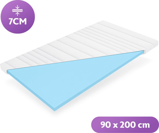 Densi - Topper - Topdek Matras - 90x200 - 7cm dik - Koudschuim ...