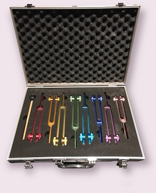 Inuk - Stemvork - 8 Chakras - Professionele set - Aluminium koffer - Zuivere... | bol
