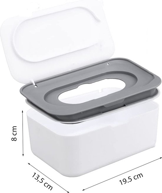 Billendoekjes Houder - Wit - Billendoekjesdoos - Tissuedoos - Tissuebox ...