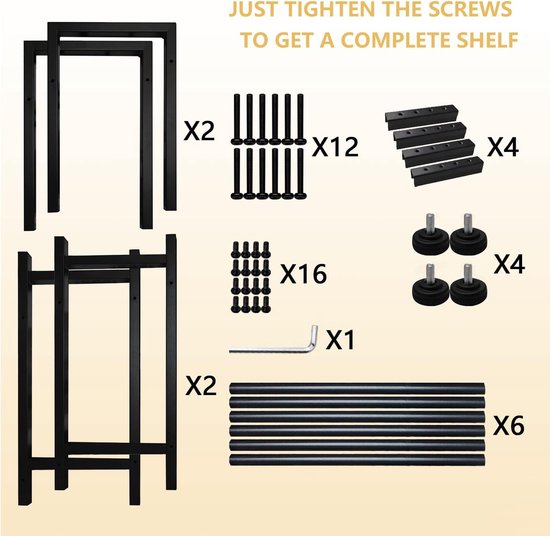 Drankkrattenrek, 6 dozen, drankenrek, opbergrek, kratstandaard ...