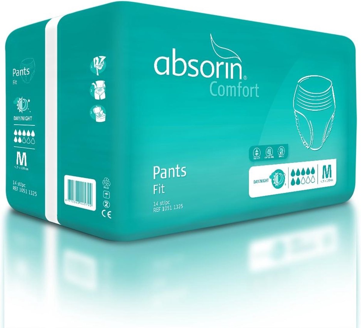 Absorin comfort pant fit L