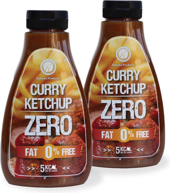 Rabeko Zero Sauce Curryketchup 2 X 425 Ml Zonder Suiker En Vetarm