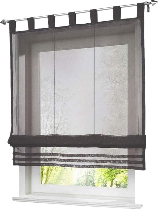 Rolgordijn met lussen, keuken, semi-transparant, lusgordijn, modern ...