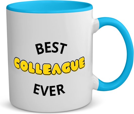 Akyol - best colleague ever koffiemok - theemok - blauw - Collega ...