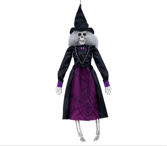 Fiestas Horror decoratie skelet/geraamte pop - heks - 40 cm ...