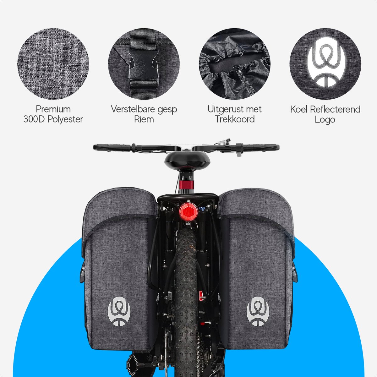 Fietstas Dubbel - Jouw reismaatje in stijl - Fietstas - Fietstas dubbel ...