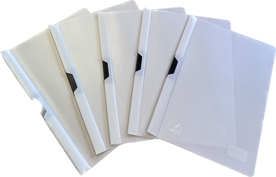 Clipmap Klemmap Kangaro A4 PP 3mm pak a 5 stuks wit | bol