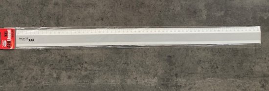 Meyco hobby liniaal aluminium, 60 cm, lineal xxl | bol