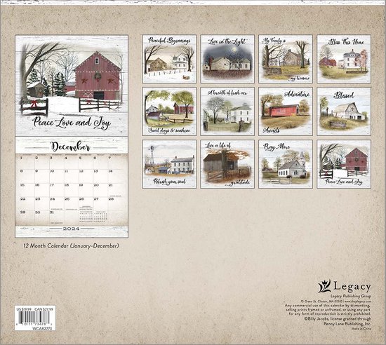 Farmhouse Kalender 2024 | bol