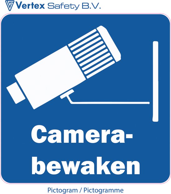 Vertex Pictogram Camerabewaking - 50x 50 mm | bol