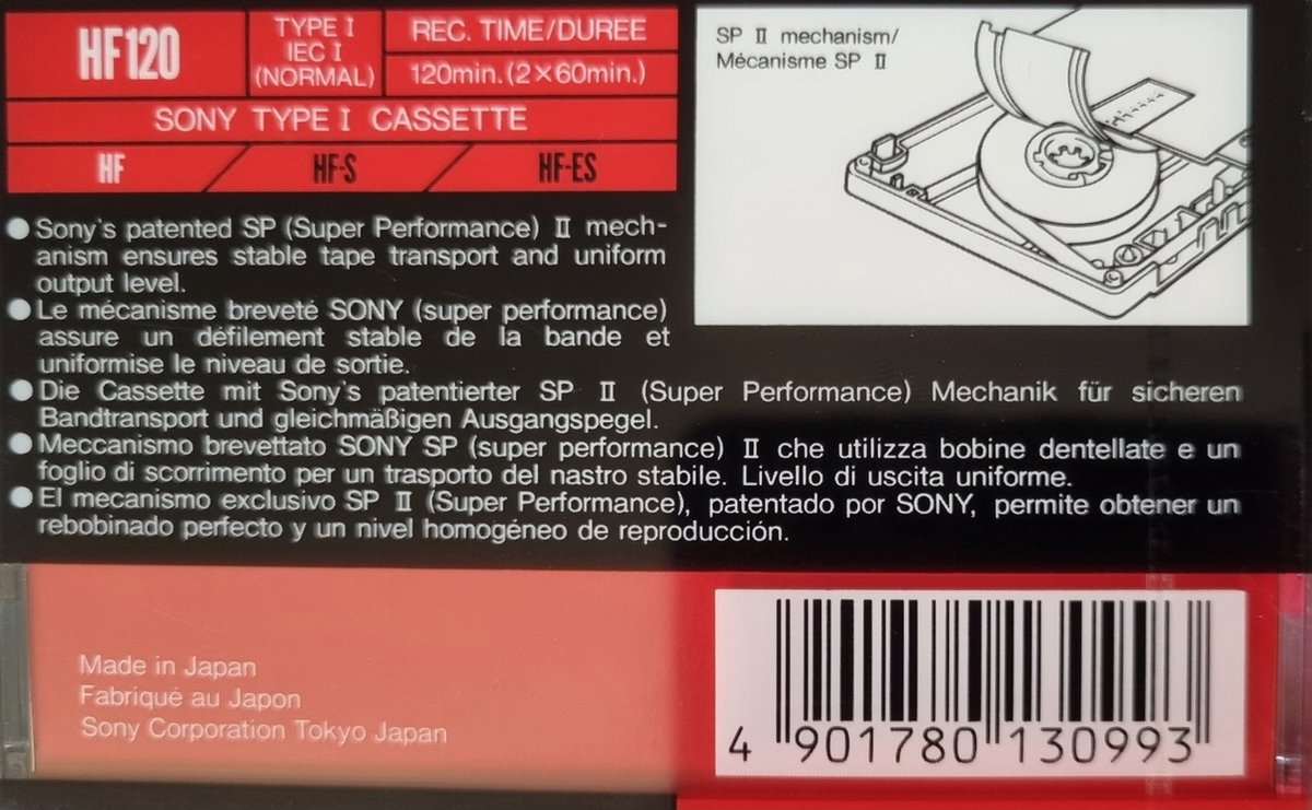 Sony HF120 Cassettebandje Type I 2x 60min | bol.com