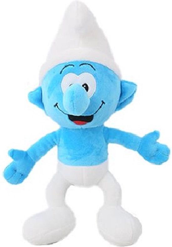 De smurfen - normale smurf knuffel 30 cm - plush | bol