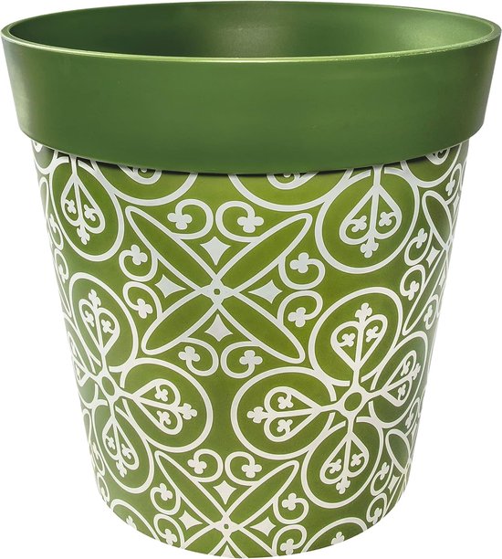 Bloempotten, 25 cm, verschillende kleuren en patronen, plastic ...