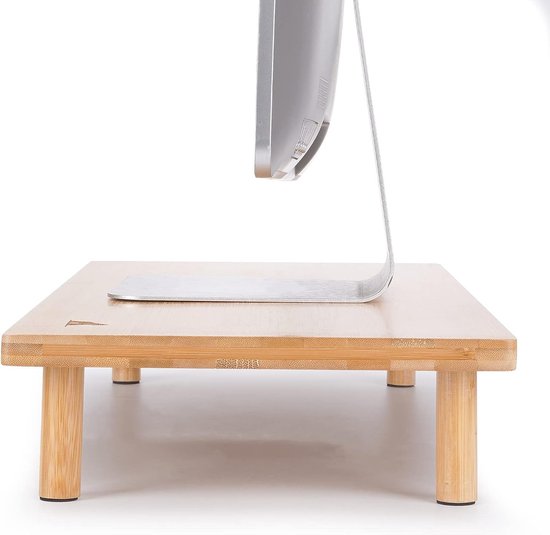 Monitor standaard van bamboe, ergonomische monitor standaard, monitor ...