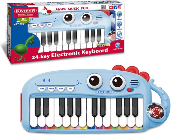 BONTEMPI 24 KEY ELECTRONIC KEYBOARD - ASSORTED. | Games | bol