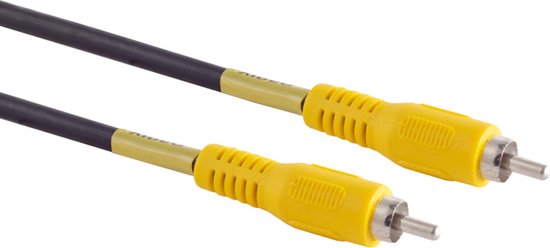 Powteq - 1 meter premium RCA videokabel - Composiet video kabel ...