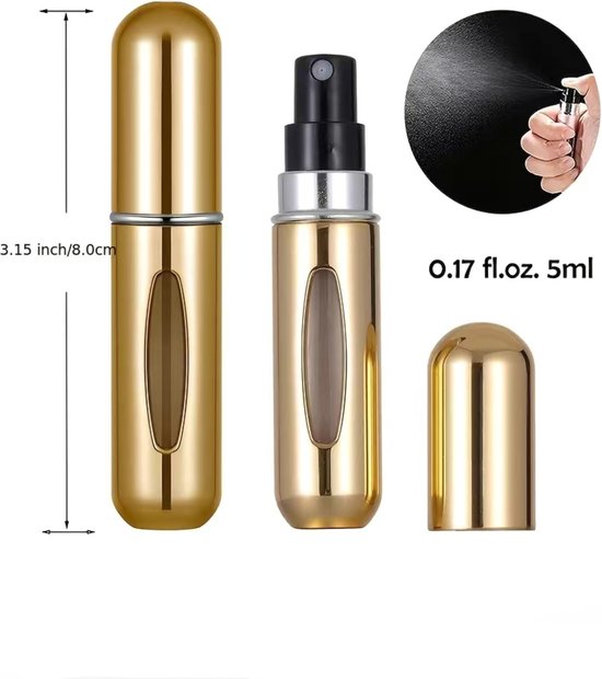 beauty solutions 2 stuks hervulbare parfumverstuiver 5ml - 70x ...