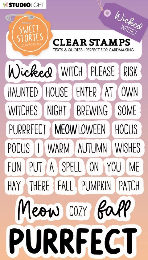 Clear Stamps A6 Sweet Stories Quotes Wicked Witches Nr 548 Bol