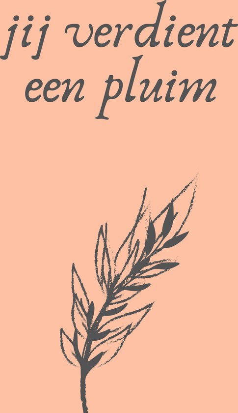 Wenskaart 20 stuks - Ansichtkaart - Jij verdient een pluim - Bedankt ...